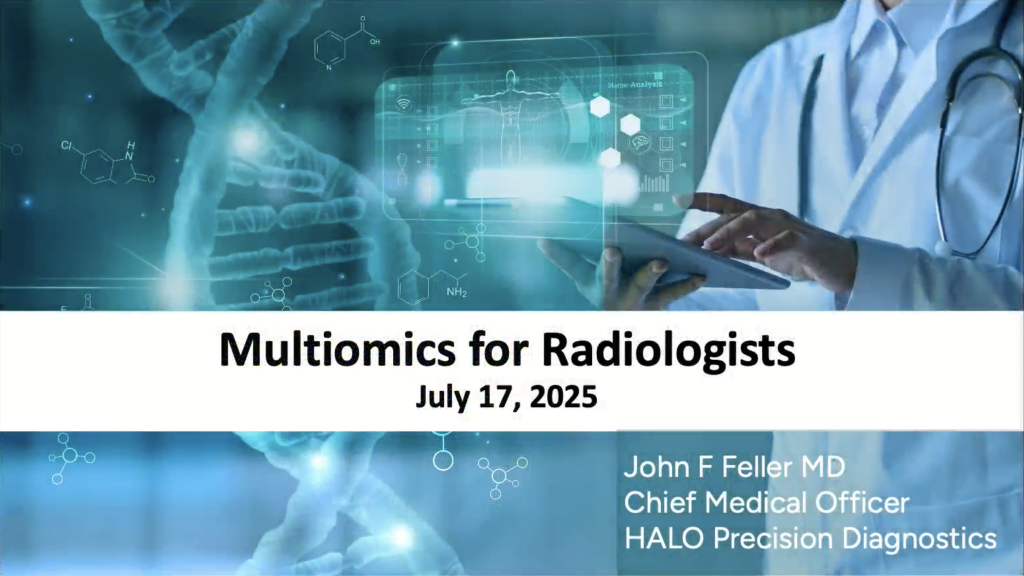 Multiomics for Radiologists - John F. Feller, MD - Online CME Courses